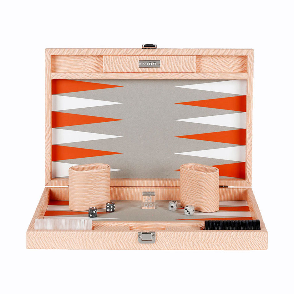 Medium Backgammon Sets 15" by VIDO - Vegan Leather - 29 mm Checkers – VIDO USA